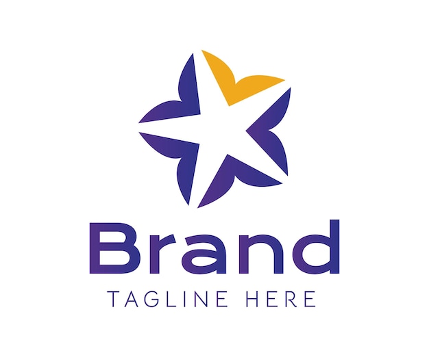 Vibrant Star Logo Design with Tagline | Jiffy Designs