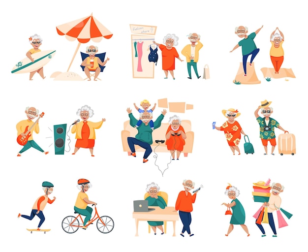 Vibrant Collection of Diverse Senior Citizens Enjoying Retirement ...