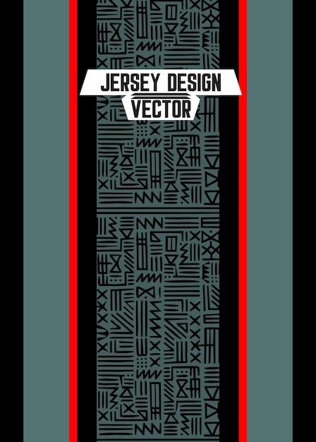 Vibrant Geometric Jersey Design with Striking Patterns | Jiffy Designs