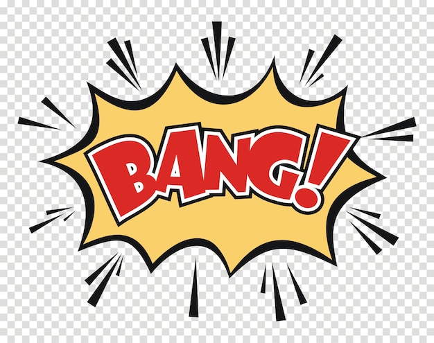 Explosive Comic Book Style 'Bang!' Graphic Illustration | Jiffy Designs