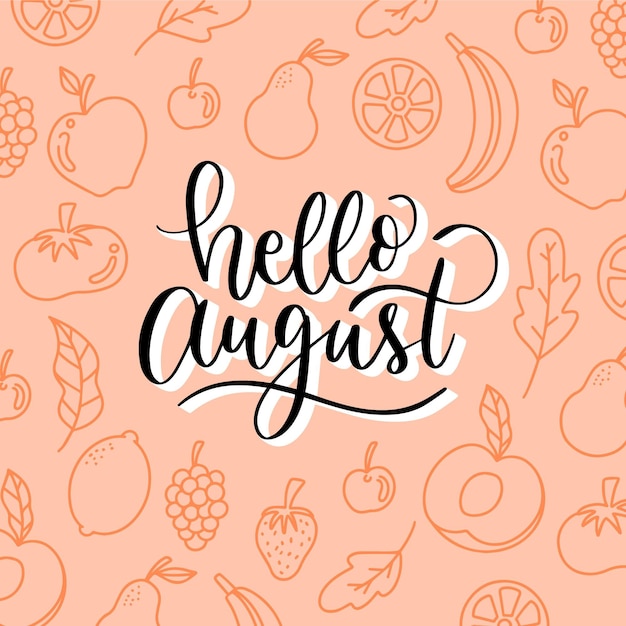 Vibrant Fruit Motifs and Welcoming August Greeting | Jiffy Designs