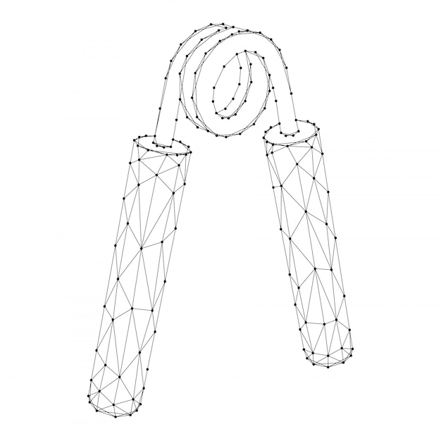 Minimalist Wireframe Illustration of Jumping Rope | Jiffy Designs
