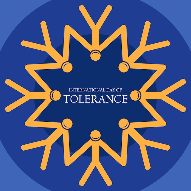 Diverse Snowflake Symbol for International Day of Tolerance | Jiffy Designs