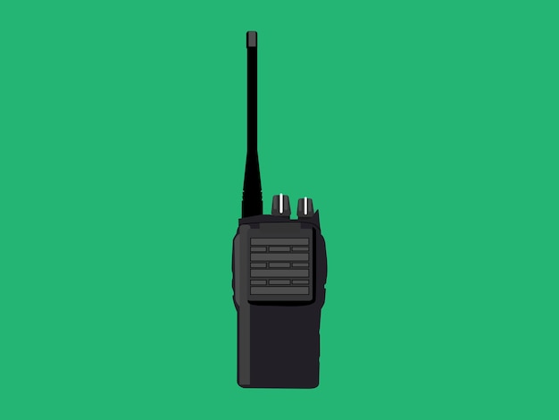 Sleek Black Handheld Radio Communication Device | Jiffy Designs