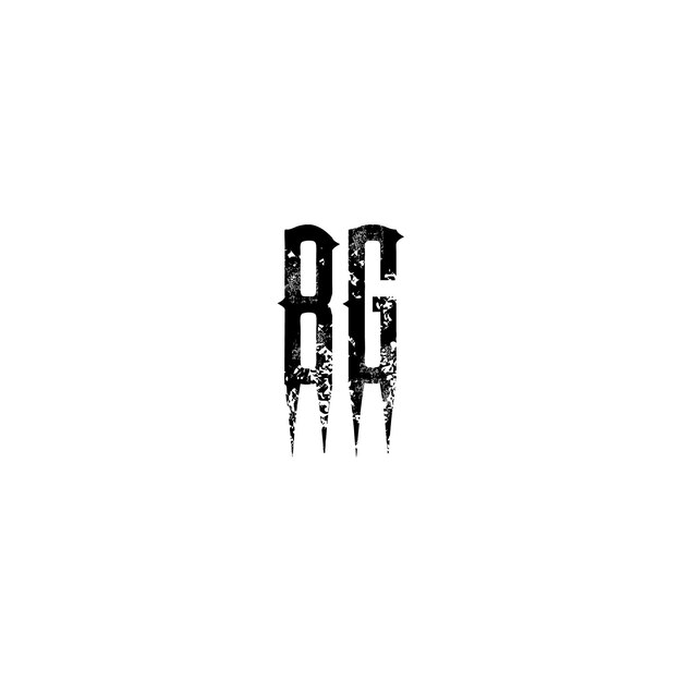 Striking Grunge-Inspired Dual Letter Logo | Jiffy Designs