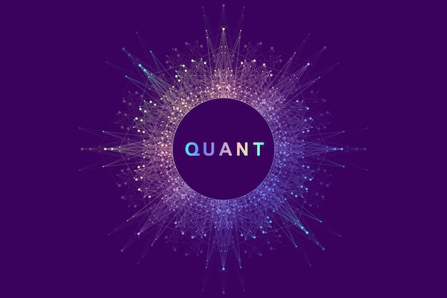 Radiant Quant Logo with Glowing Cosmic Burst Design | Jiffy Designs