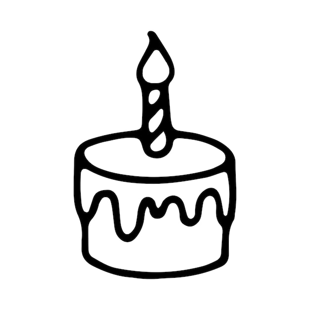 Whimsical Cake with Flowing Icing Silhouette | Jiffy Designs