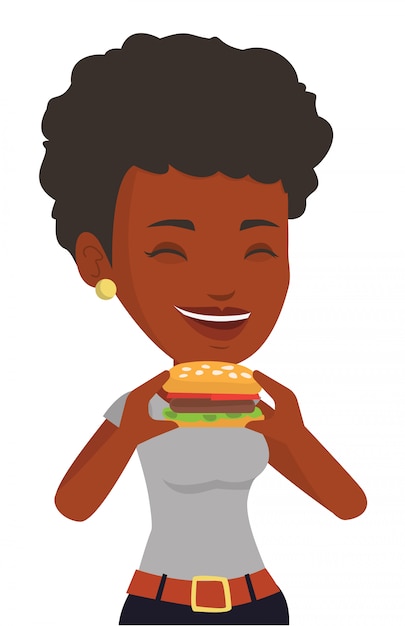Joyful Person Savoring a Delicious Burger | Jiffy Designs