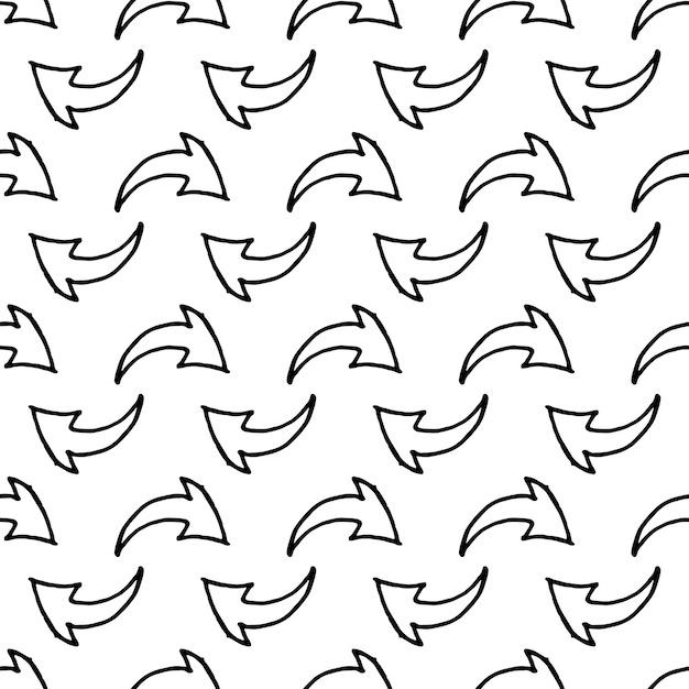 Interlocking Boomerang Shapes in Minimalist Monochrome Pattern | Jiffy ...