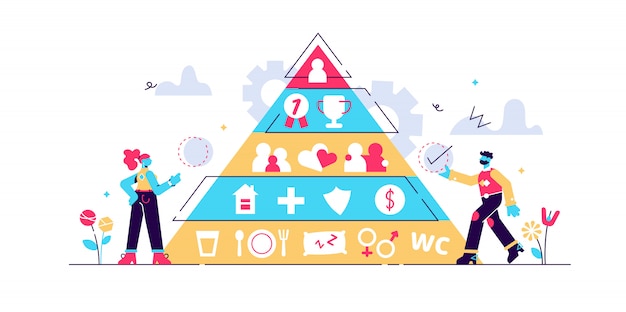 Vibrant Pyramid of Life's Essentials and Symbols | Jiffy Designs
