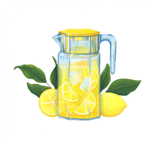 Refreshing Lemon Infused Water in a Chilled Pitcher | Jiffy Designs