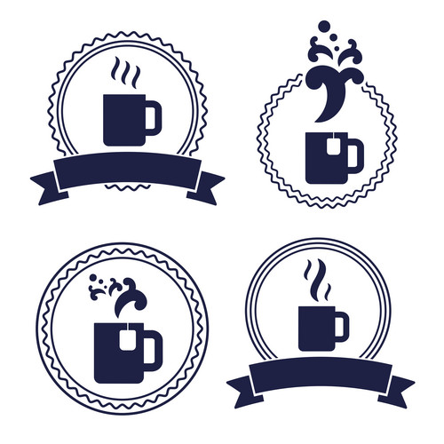 Office Tea Coffee Cup Label Set | Jiffy Designs