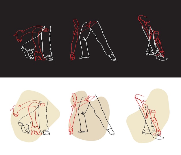 Elegant Silhouettes of Graceful Human Figures in Motion | Jiffy Designs