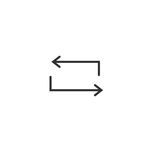 Repetitive Process Icon With Square Arrows Explanation. Sync Data ...