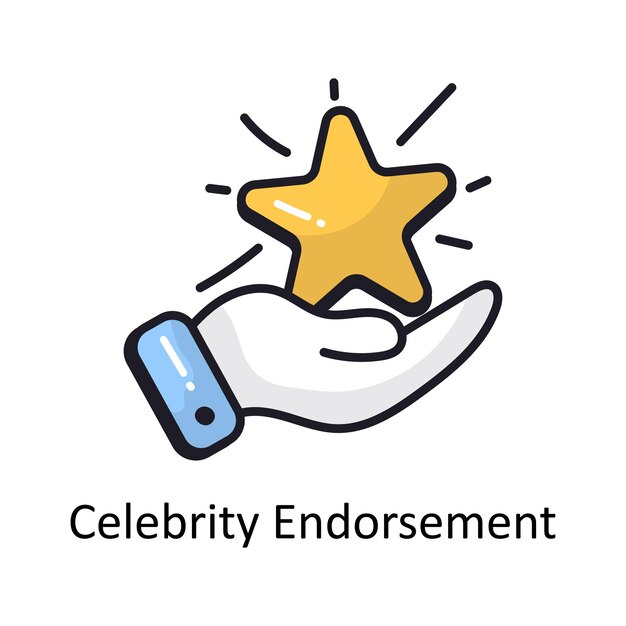Glowing Star in Outstretched Hand, Celebrity Endorsement | Jiffy Designs
