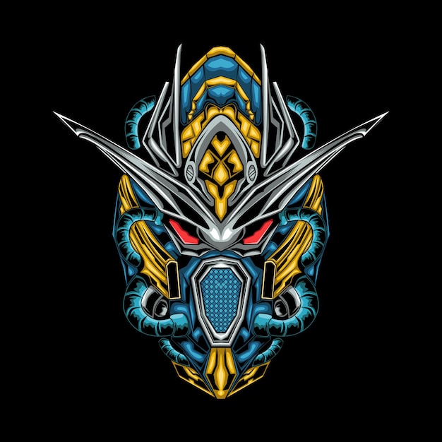 Captivating Cyberpunk Warrior Mask Design | Jiffy Designs