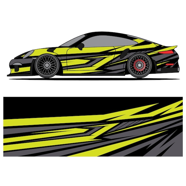 Striking Neon Supercar Design with Bold Graphic Accents | Jiffy Designs