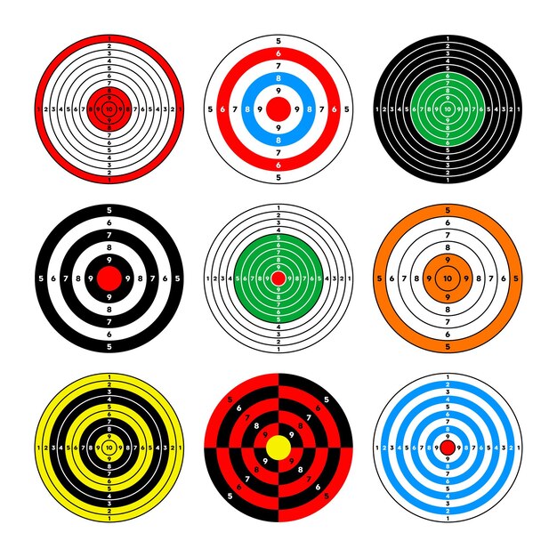 Diverse Collection of Vibrant Shooting Range Targets | Jiffy Designs