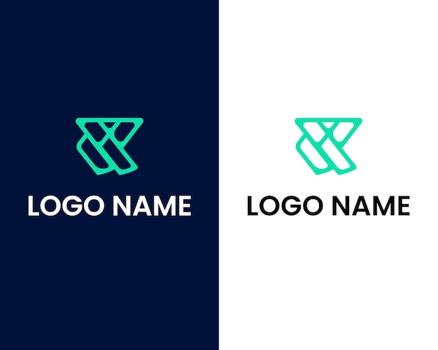 Minimalist Intertwined X Symbol in Vibrant Teal Hues | Jiffy Designs