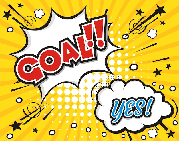 Vibrant Comic Book Explosion with Motivating Exclamations | Jiffy Designs