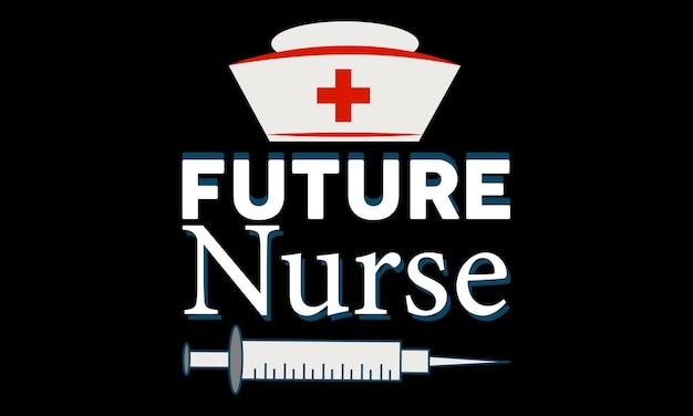 Inspiring Future Nurse Graphic with Medical Symbols | Jiffy Designs