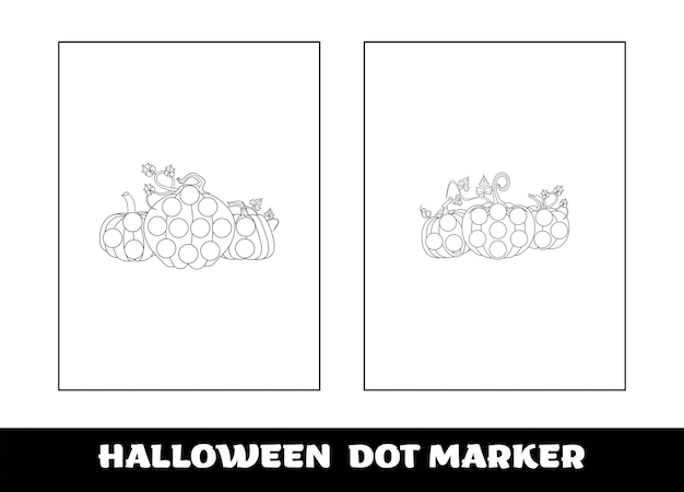 Whimsical Halloween Dot Marker Collection of Spooky Shapes | Jiffy Designs