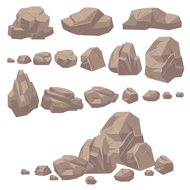Diverse Collection of Rugged Rock Formations and Boulders | Jiffy Designs
