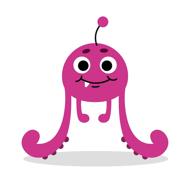 Playful and Whimsical Pink Monster Character | Jiffy Designs