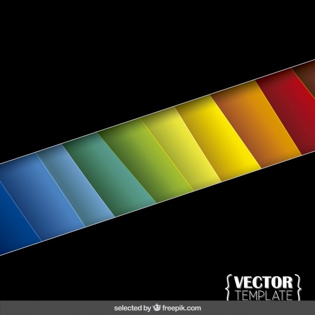 Vibrant Spectrum Curve with Vector Template Text on Black | Jiffy Designs