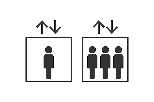 Elevator Symbols Indicating Single and Group Occupancy | Jiffy Designs