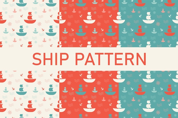 Charming Nautical Ship Pattern with Vintage Flair | Jiffy Designs