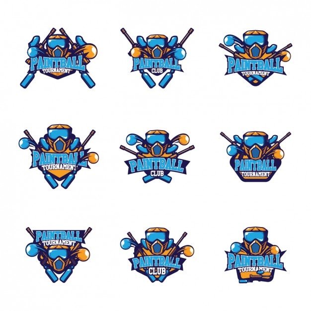 Vibrant Hockey Emblems Collection with Crossed Sticks and Shields ...