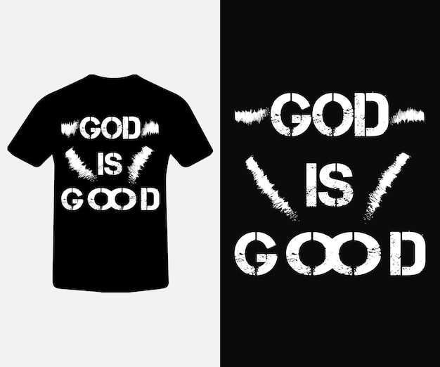 Powerful Proclamation: 'God Is Good' Graphic Tee Design | Jiffy Designs