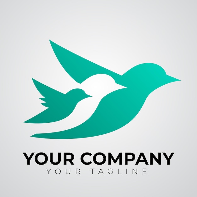 Elegant Geometric Hummingbird Logo with Minimalist Style | Jiffy Designs