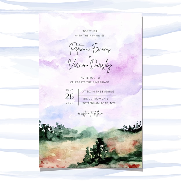 Ethereal Landscape Invites to a Serene Dinner Party | Jiffy Designs