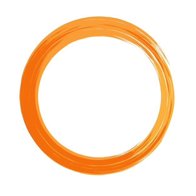 Vibrant Orange Circular Frame | Jiffy Designs