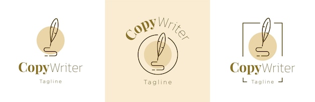Elegant Calligraphic Pen Logo with Vintage Typeface and Tagline | Jiffy ...