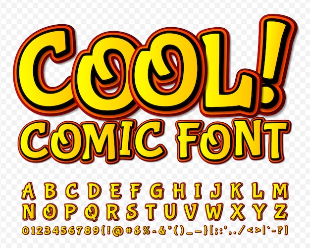 Vibrant and Bold Comic Book Lettering with Retro Flair | Jiffy Designs