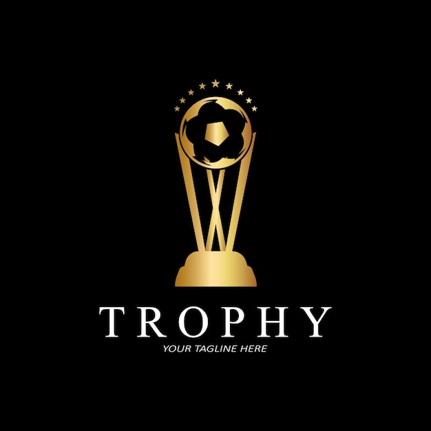 Elegant Golden Trophy with Soccer Ball Design | Jiffy Designs