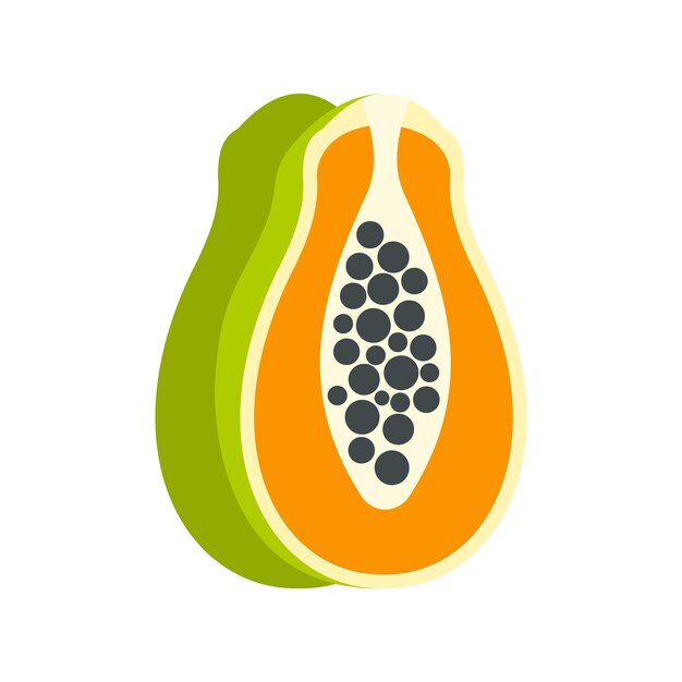 Vibrant Papaya Slice with Distinct Texture | Jiffy Designs