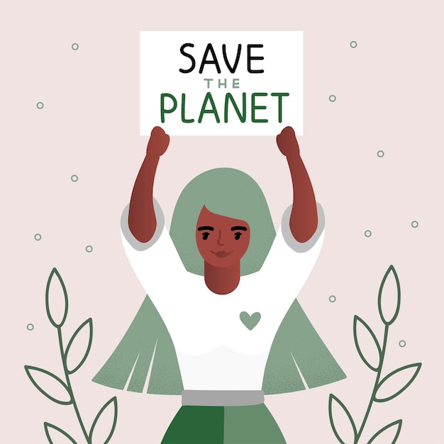 Vibrant Illustration Promoting Environmental Conservation | Jiffy Designs