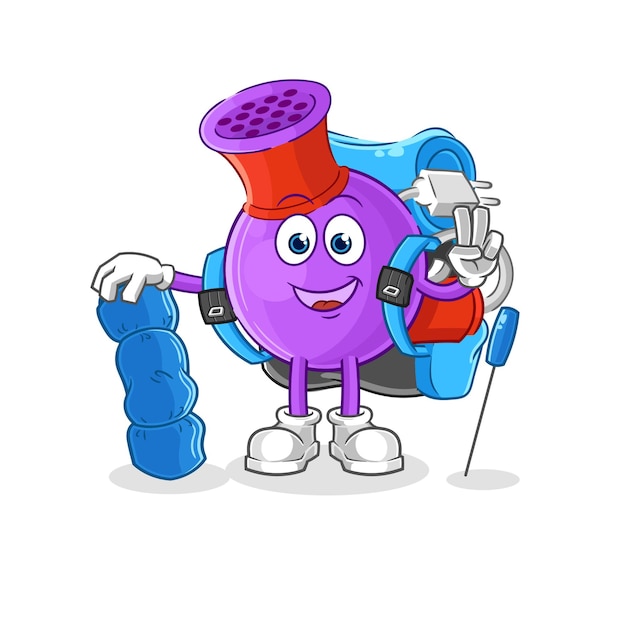 Vibrant Cleaning Mascot Holds Cleaning Supplies | Jiffy Designs