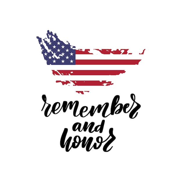 Patriotic American Flag Design with Inspiring Lettering | Jiffy Designs