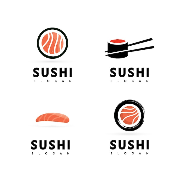 Vibrant Collection of Sushi-Inspired Logos and Emblems | Jiffy Designs