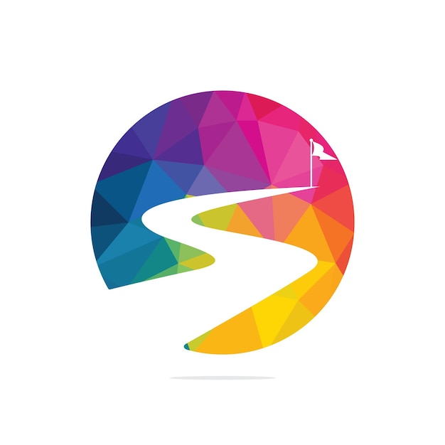 Vibrant Geometric Path in Captivating Color Spectrum | Jiffy Designs