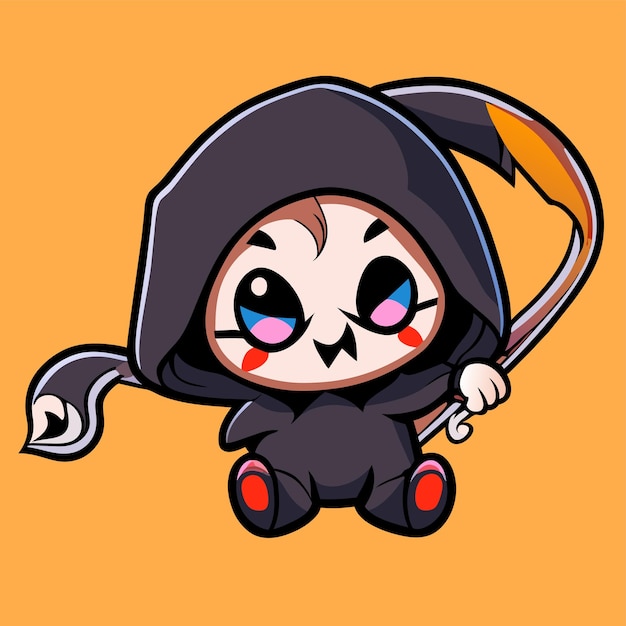 Adorable Hooded Creature with Playful Expression | Jiffy Designs