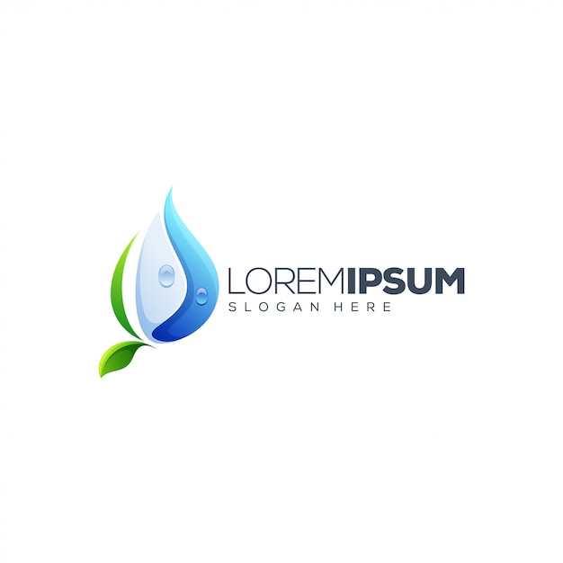 Vibrant Droplet Logo with 'Lorem Ipsum' Text | Jiffy Designs