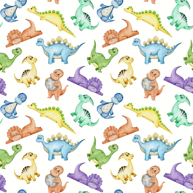 Whimsical Dinosaur Parade: A Vibrant Collection of Playful Prehistoric ...