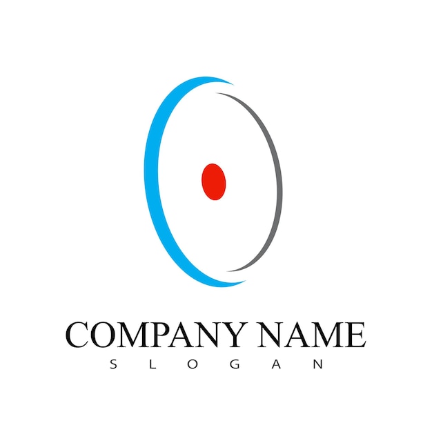 Minimalist Blue and Red Circle Logo Design | Jiffy Designs