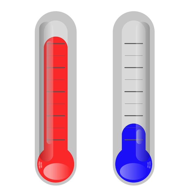 Vibrant Thermometer Icons Depicting Temperature Levels | Jiffy Designs